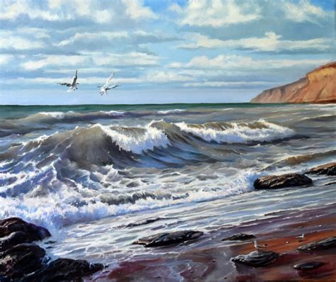 El Mar Vivo Pintura De Serghei Ghetiu Jose Art Gallery