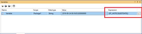 ssis expression tasks vs evaluating variables as expressions