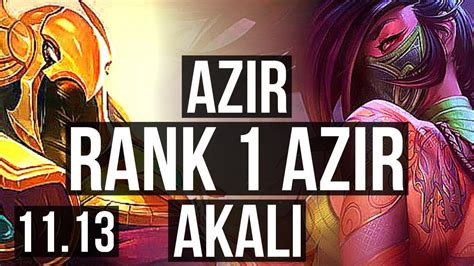 AZIR Vs AKALI MID Rank 1 Azir 77 Winrate 3 0 2 JP Grandmaster