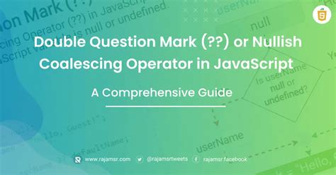 double question mark in javascript a comprehensive guide msr