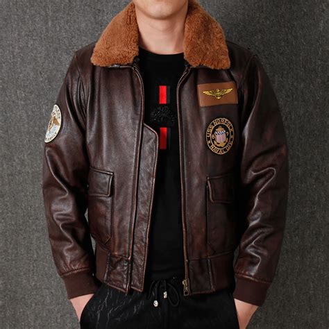 Masculino 2023 Vintage Marrom Segunda Guerra Mundial Piloto Jaqueta De