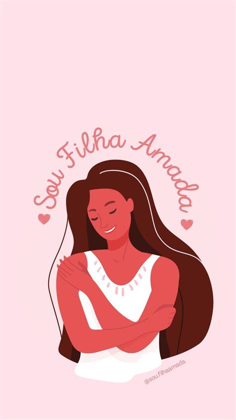 Sou Filha Amada Filho amado Frases cristãs Ilustrações