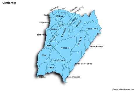 Mapas De Muestra Para Corrientes Azul Sombr O Mapas Mapa Politico