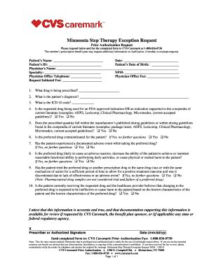 Fillable Online Prior Authorization And Formulary Exception Form