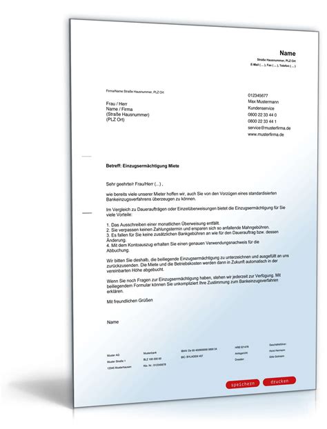 Bitte Erteilung Bankeinzugsermächtigung Muster zum Download