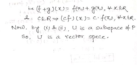 [solved] vector spaces examples and basic properties subspaces and course hero