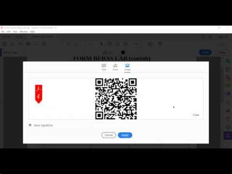 Cara Membuat Tanda Tangan Elektronik Barcode