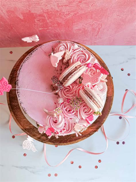 Naked cake Rose naturel Pâtisse et Malice
