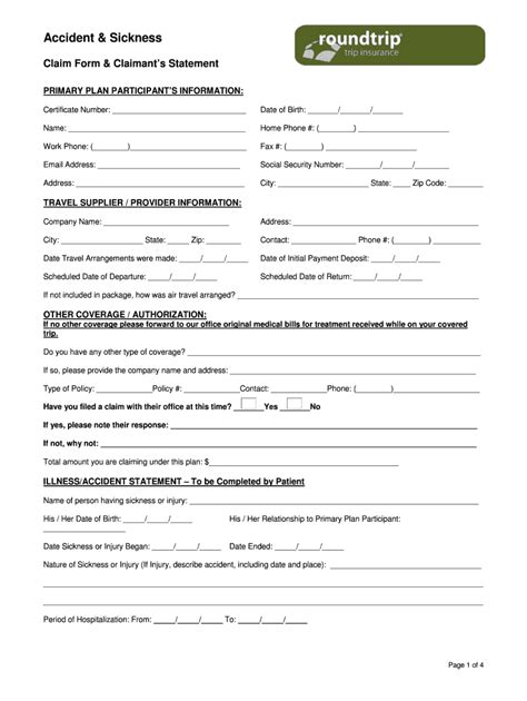 Fillable Online Claim Filing Instructions Trip Cancellation Claim You