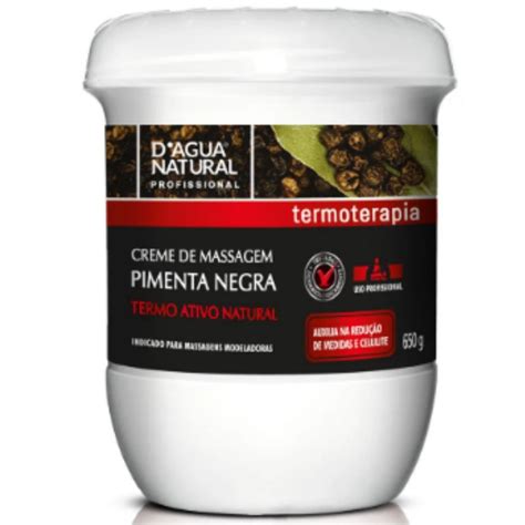 Gel Termo Massagem Medidas Pimenta Negra Ativo Creme Redutor No Shoptime