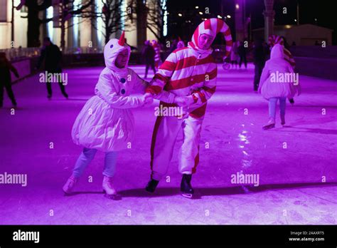 Moscow Russia 22nd Of November 2019 People In Fancy Costume At An