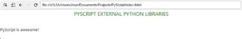 pyscript run python in the browser technology dexlock
