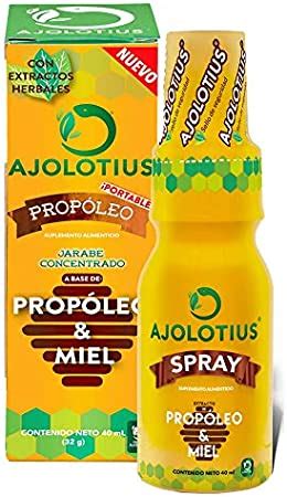 Propoleo Puro En Extracto Miel Spray Ajolotius 40 Ml 2 Pack
