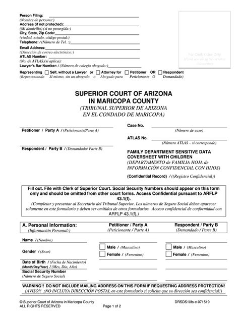 Fillable Online Superiorcourt Maricopa Visitas De Los Abuelo Para