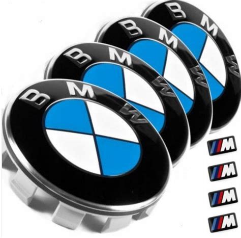 DEKLE DEKIELKI ZAŚLEPKI FELG KAPSLE DO BMW 68mm NAKLEJKI M POWER BMW