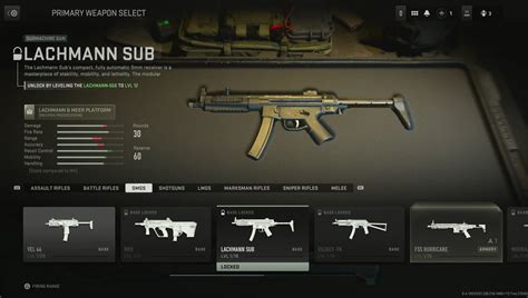Lachmann Sub Attachments Call Of Duty Modern Warfare Guide Ign