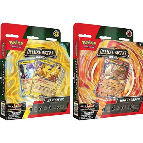 Pokemon Trading Card Game Ninetales EX Zapdos EX