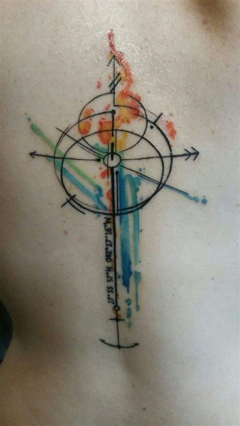 My Wife S Abstract Watercolor Compass Done By Mel Lockett Brandon Fl