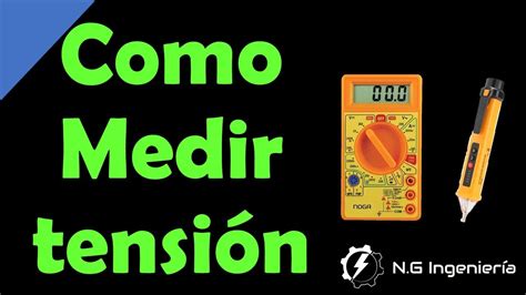 COMO MEDIR TENSION O VOLTAJE con tester o multímetro Teoria ejemplo