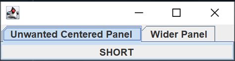 Java How To Left Align JPanel In JTabbedPane Stack Overflow
