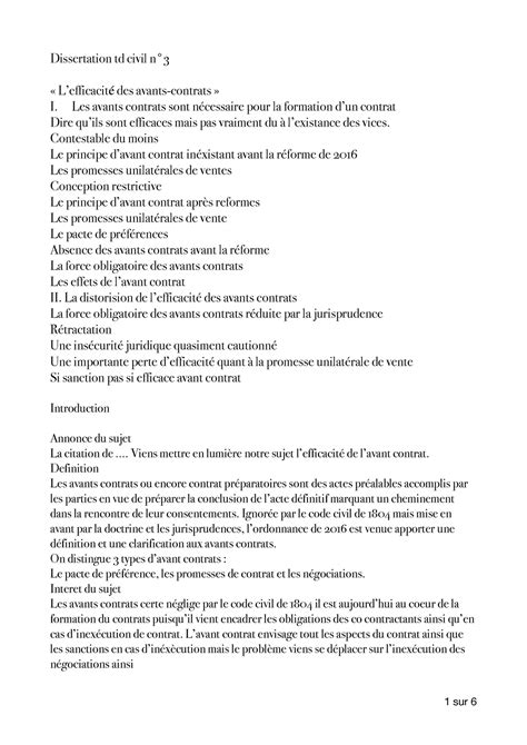 Td n3 dissert civil Dissertation td civil n Lefficacité des