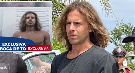 Primera foto de Daniel Sancho en prisión con el torso desnudo ante la