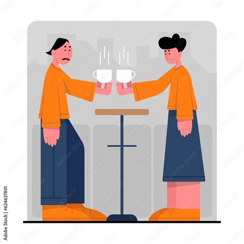 Concept Of Friendship Meetings Modern Online And Live Communication