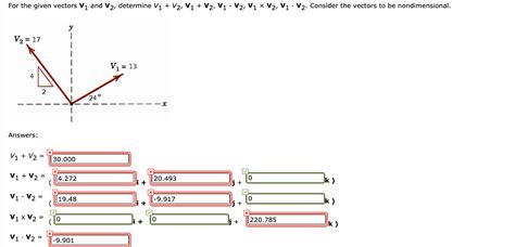 [solved] for the given vectors v 1 and v 2 determine v 1 v 2 course hero