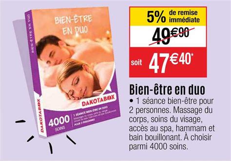 Promo Bien être En Duo chez Cora iCatalogue fr
