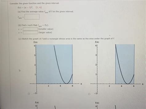 Solved Consider The Given Function And The Given Interval Chegg