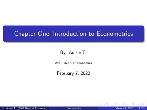 ppt econometrics ch 1 powerpoint presentation free download id 11404397