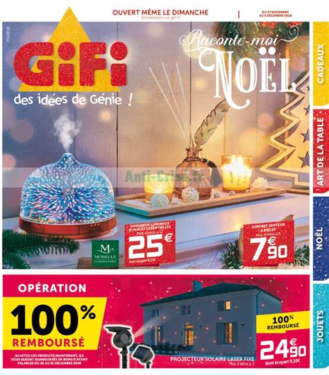 Anti crise fr Catalogue Gifi du 27 novembre au 05 décembre 2018GIFI