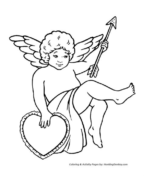 Printable Cupid Coloring Pages