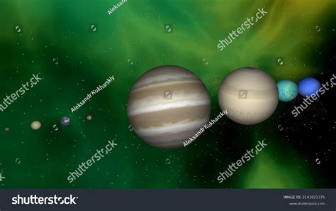 Solar System Planets Solar System Solar Stock Illustration 2141021375