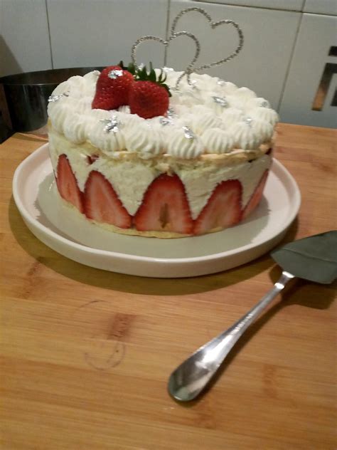 Recette de Fraisier a la crème Diplomate par Notre am ur de cuisine