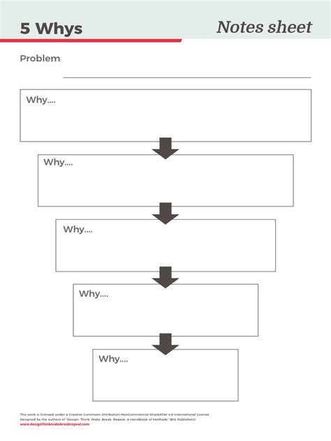 5 Whys Template PDF PDF Worksheets Library