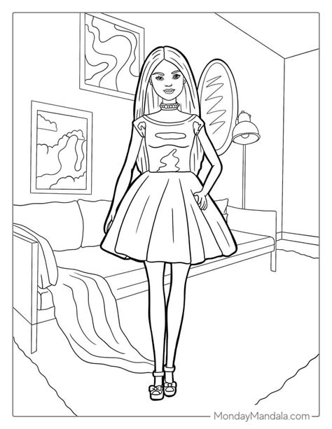 Barbie Coloring Pages Free Pdf Printables