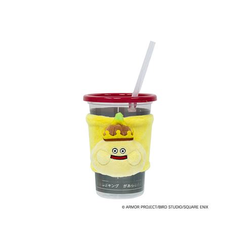Plastic Cup With Plush Band Onion King Slime Dragon Quest Meccha Japan