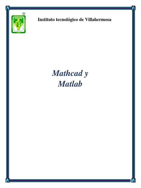 mathcad y matlab pdf matlab informática