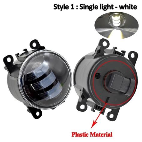 LED Plastic Phare antibrouillard LED 12V 90mm 2 pièces lot pour