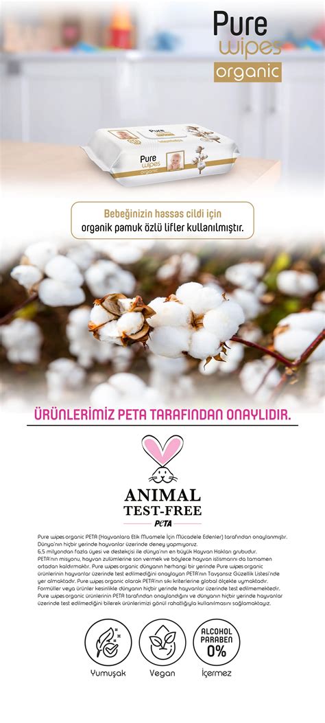 Pure Wipes Organik Pamuklu Bebek Islak Mendil 3x90 Adet Ebebek