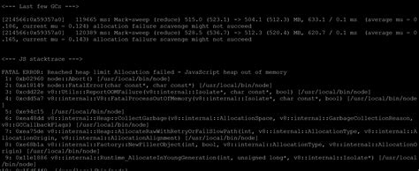 Nodejs Javascript Heap Out Of Memory Stack Overflow
