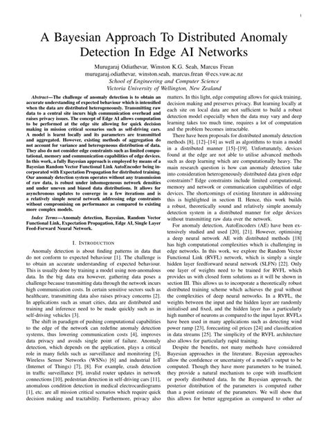 pdf a bayesian approach to distributed anomaly detection in edge ai networks