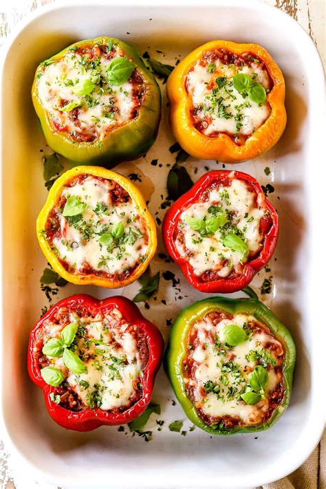 Italian Stuffed Peppers Video Make Ahead And Freezer Directions