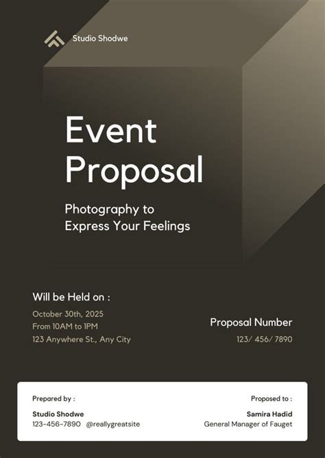 Free And Customizable Event Proposal Templates Canva