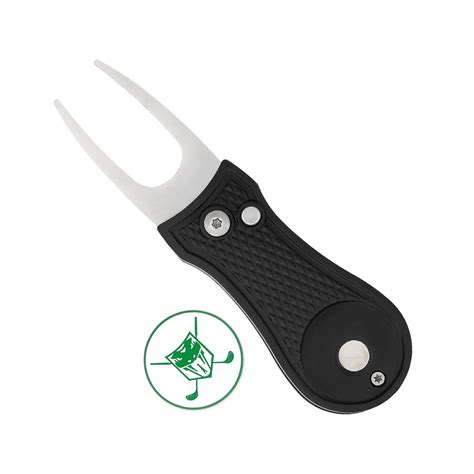 Sidekick Side Open Divot Repair Tool Black CobraTec Golf