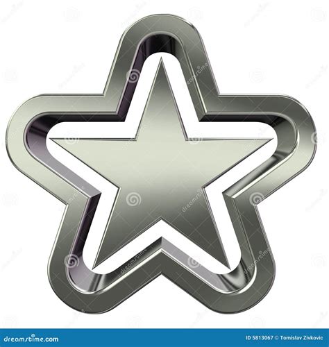 Estrella De Plata D Stock De Ilustraci N Ilustraci N De Brillante