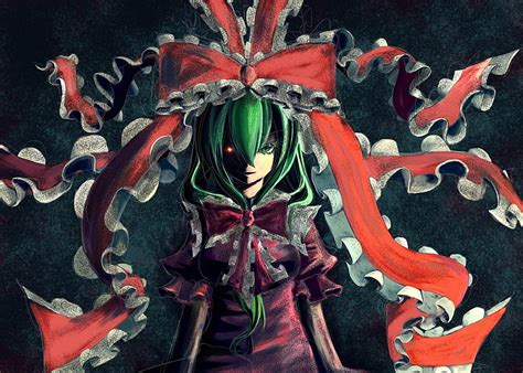 Online Crop HD Wallpaper Green Haired Female Anime Character