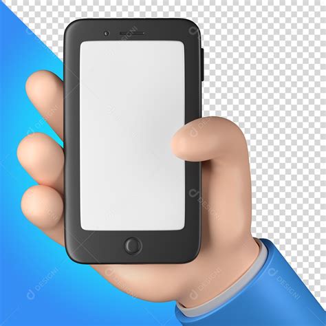 Mão segurando celular smartphone Transparente Sem Fundo download