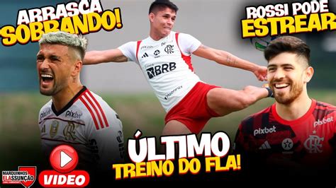 FLAMENGO FAZ SEU ULTIMO TREINO PARA PEGAR O INTER LUIZ ARAÚJO É A
